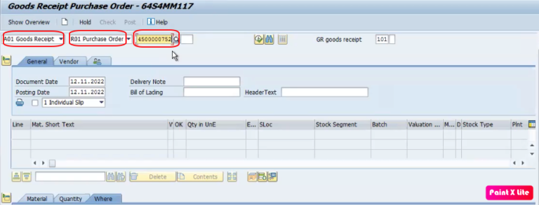 How to create Goods Receipt? – SAP S/4 HANA – Manage Adora